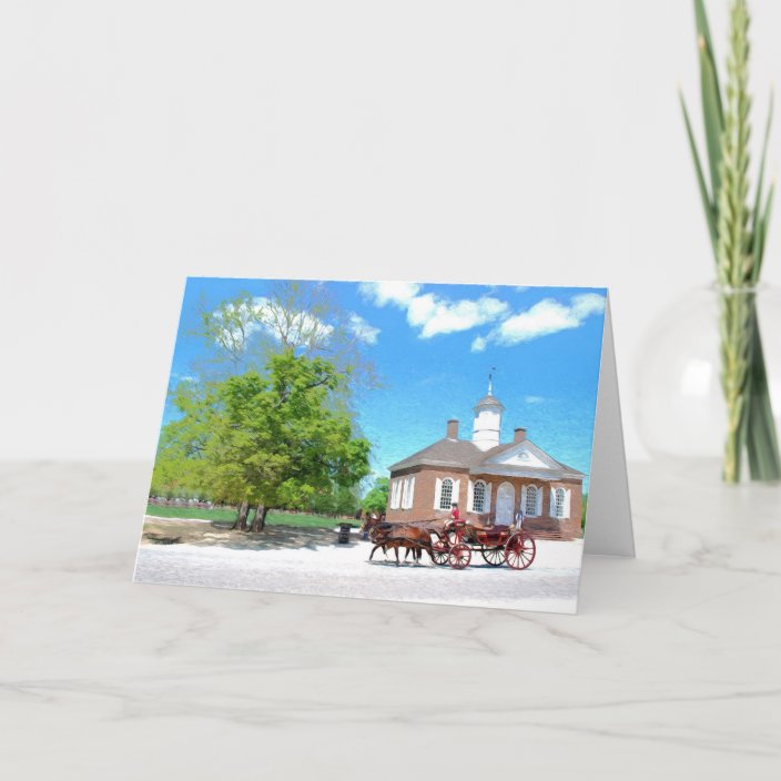 Colonial Williamsburg Card | Zazzle.com