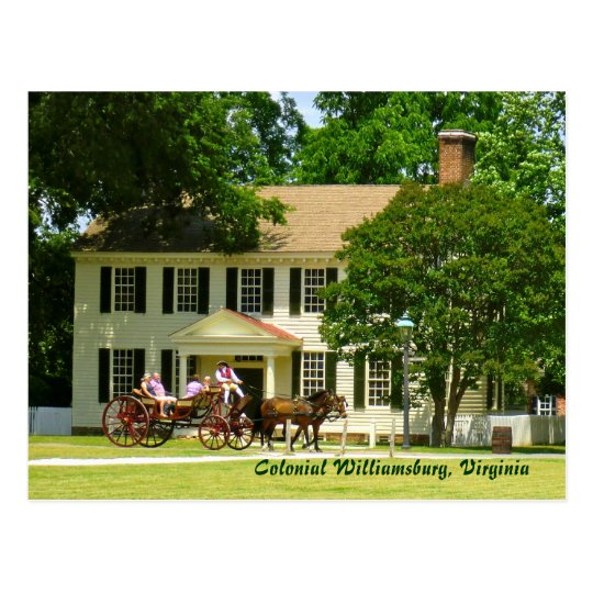 Colonial Williamsburg, Virginia Postcard | Zazzle.com