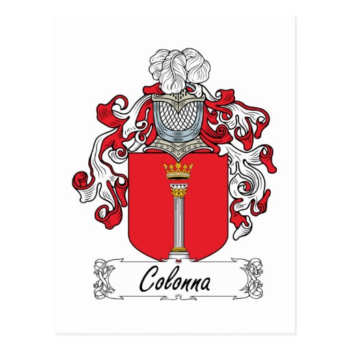 Colonna Family Crest Postcard | Zazzle