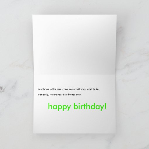 Colonoscopy Birthday Card | Zazzle