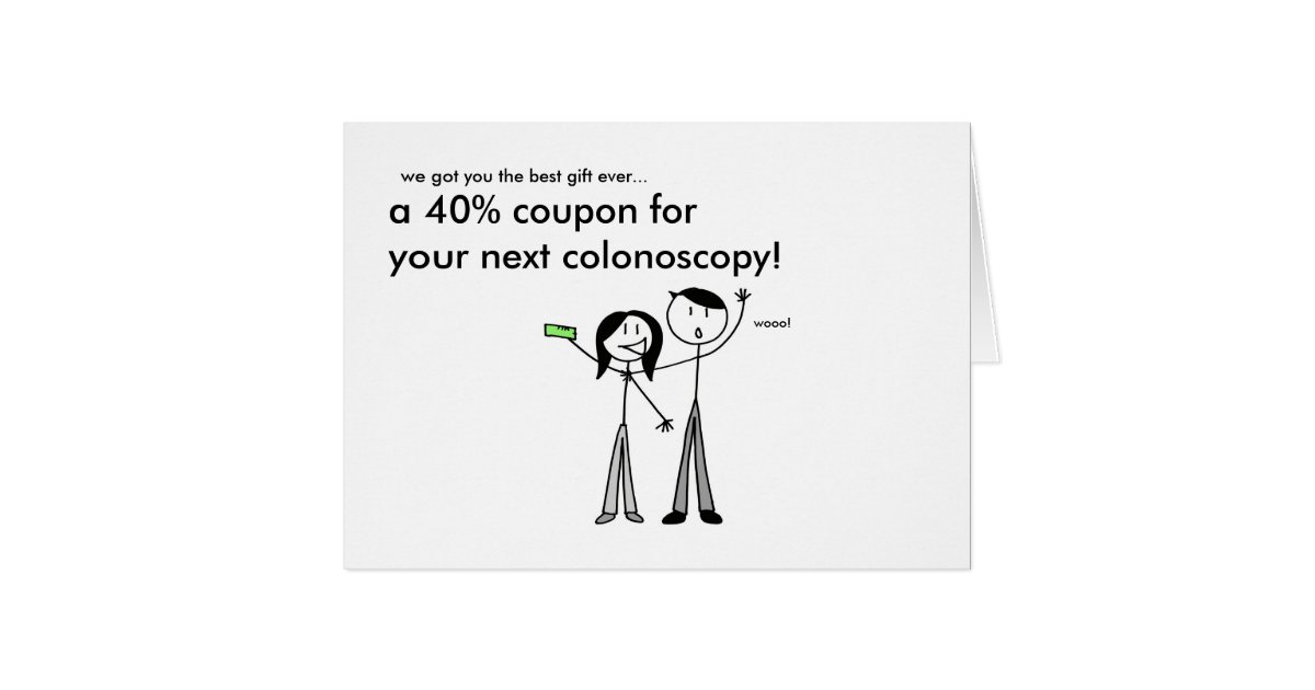 Colonoscopy Birthday Card | Zazzle.com