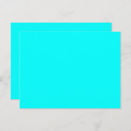 color aqua / cyan postcard | Zazzle