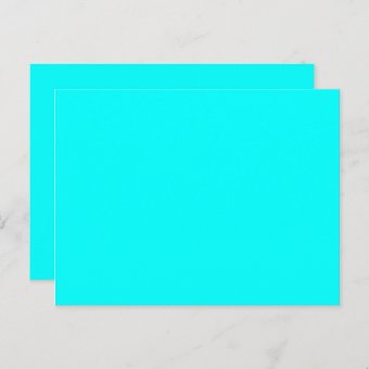 color aqua / cyan postcard | Zazzle