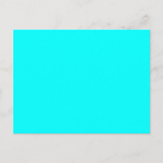 color aqua / cyan postcard | Zazzle.com