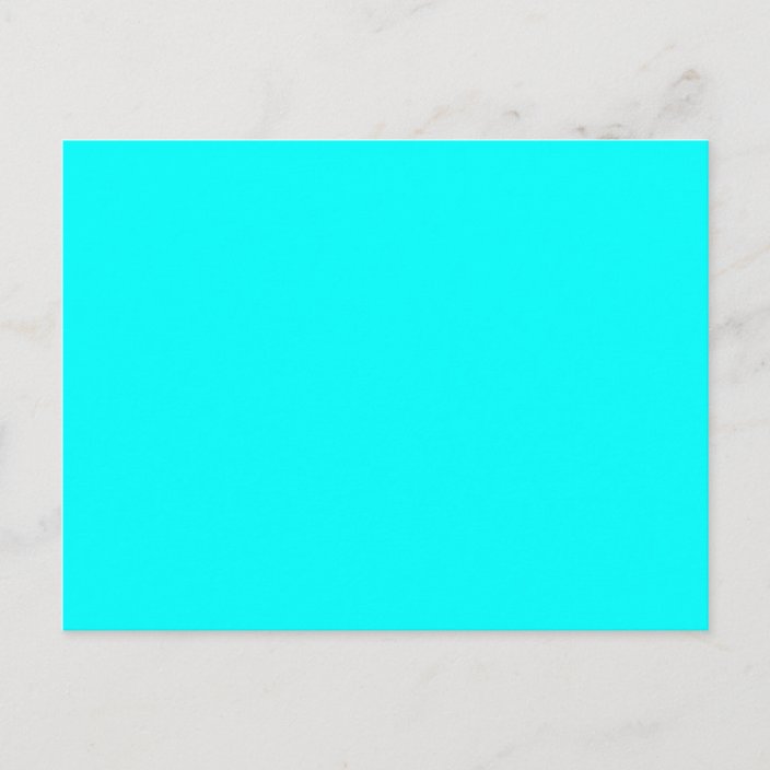 color aqua / cyan postcard | Zazzle.com