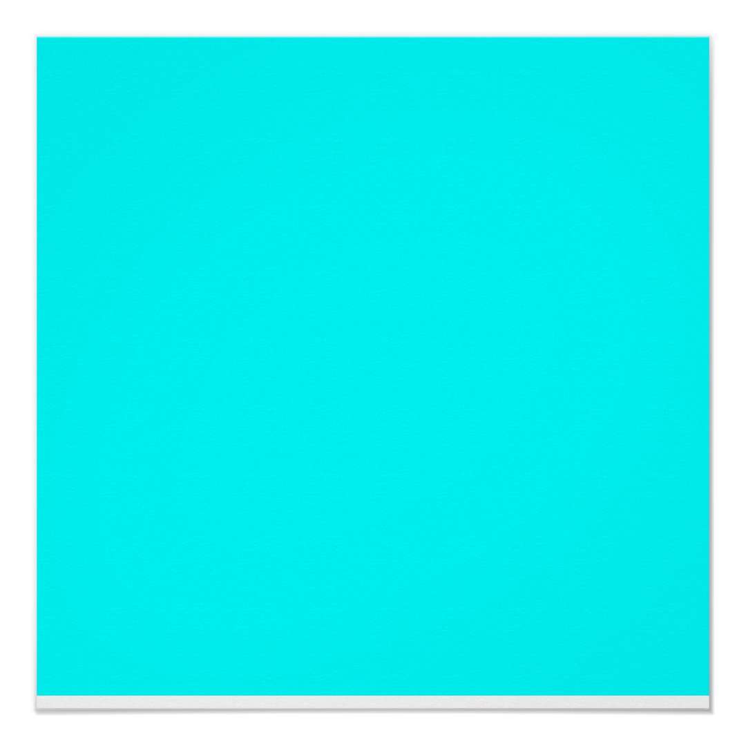 color aqua cyan poster | Zazzle