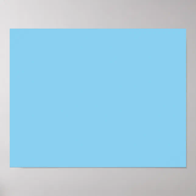 color baby blue poster | Zazzle