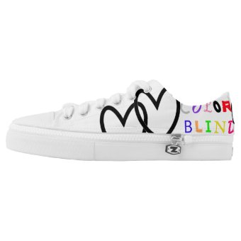 "COLOR BLIND LOVE" Tennis Shoes | Zazzle