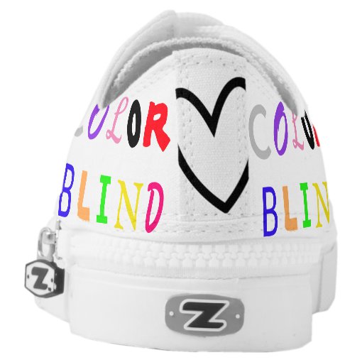 "COLOR BLIND LOVE" Tennis Shoes | Zazzle
