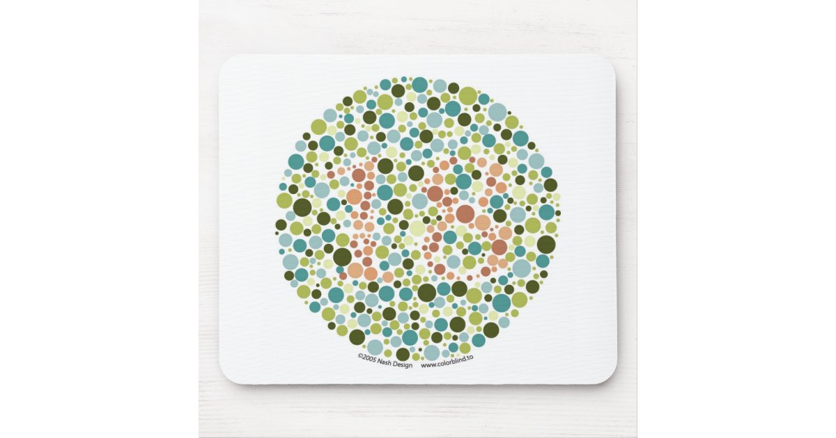 Color Blind Test Mousepad | Zazzle