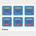 Color Block Pencil - School Labels | Zazzle