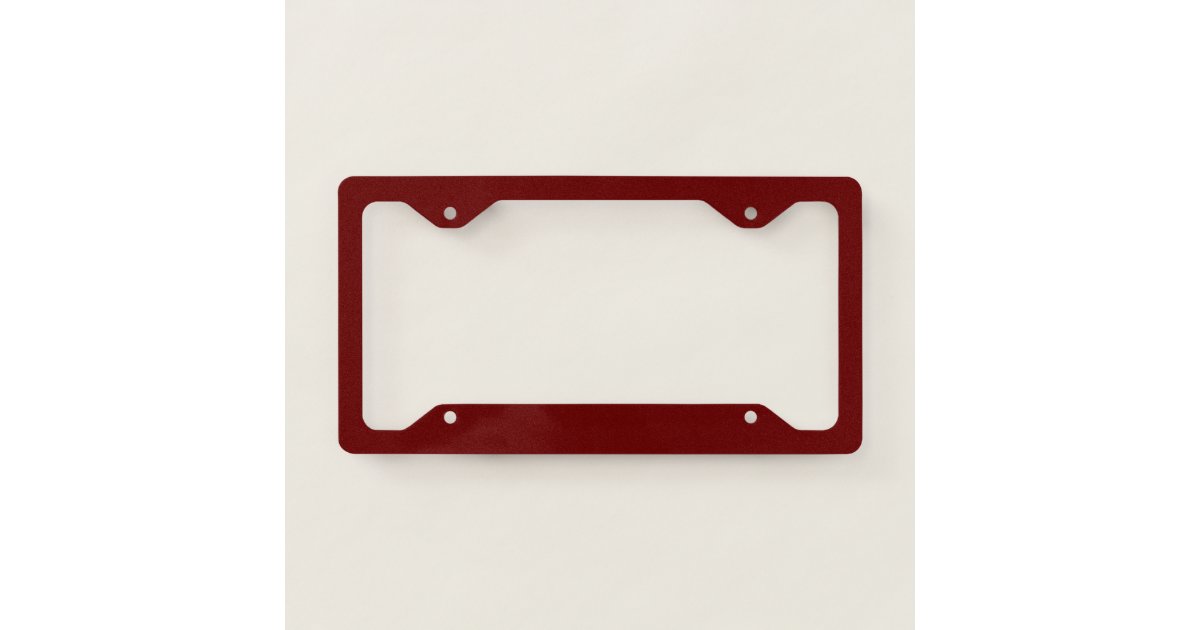 color blood red license plate frame | Zazzle