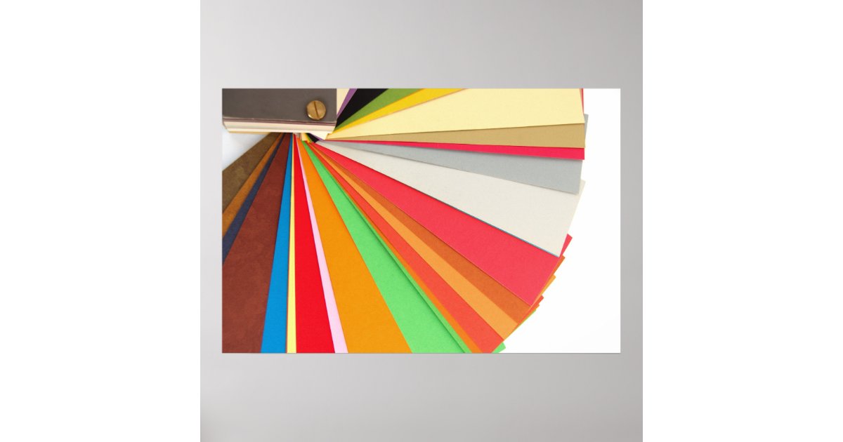 color chart poster | Zazzle