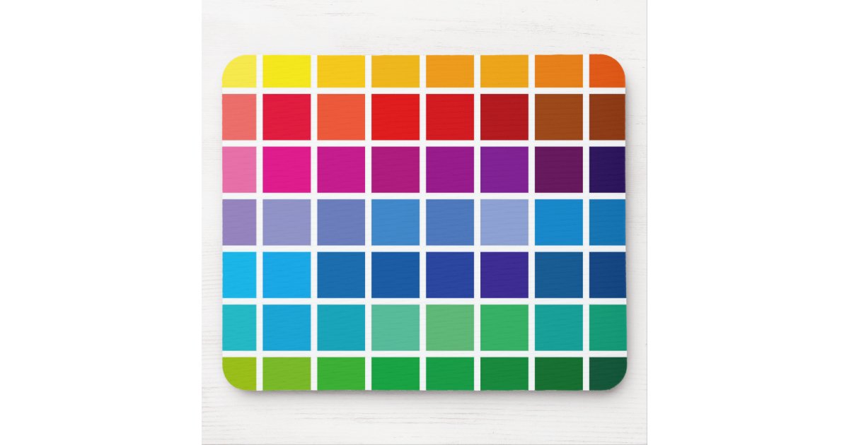 color chart texture pattern background code palett mouse pad | Zazzle