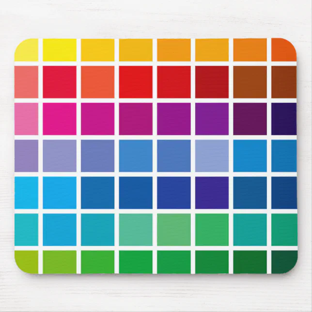 color chart texture pattern background code palett mouse pad | Zazzle