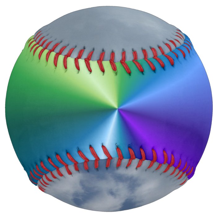 "Color & Clouds" Softball | Zazzle.com