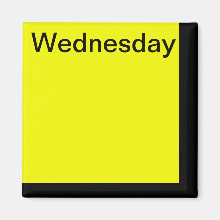 Color Code Day of Week Magnet Calendar Visual Tool | Zazzle.com