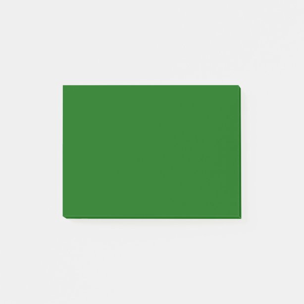 Dark Green Color Post-it Notes | Zazzle