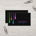 Color Drips Business Card | Zazzle
