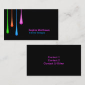 Color Drips Business Card | Zazzle
