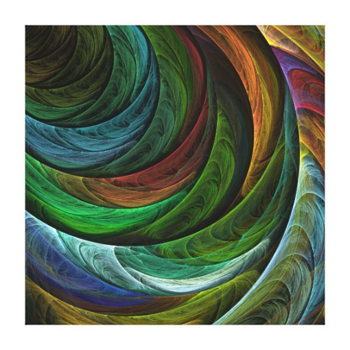 Color Glory Modern Abstract Art Pattern Elegant Canvas Print | Zazzle