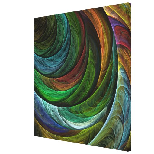 Color Glory Modern Abstract Art Pattern Elegant Canvas Print | Zazzle