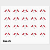 Color Guard Flags Square Sticker | Zazzle