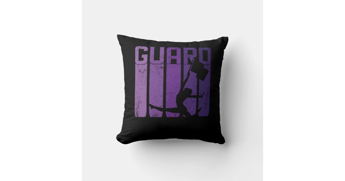 Color Guard Marching Band Flag Girl Cheerleading C Throw Pillow | Zazzle