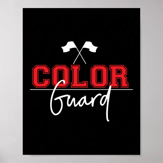 Color Guard Marching Band Poster | Zazzle