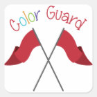 Color Guard Square Sticker | Zazzle