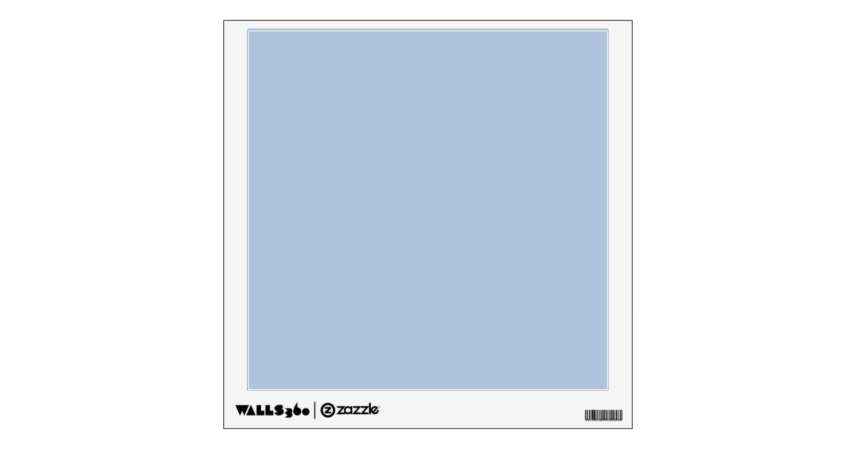 color light steel blue wall decal | Zazzle