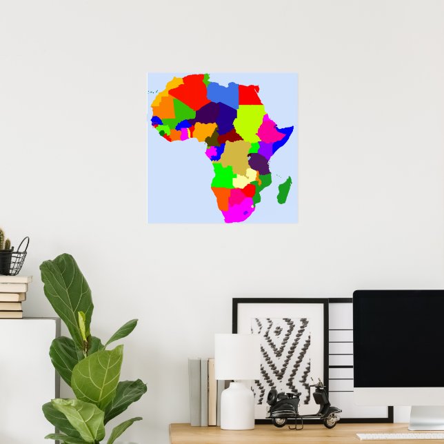 Map Of Africa Mute Color