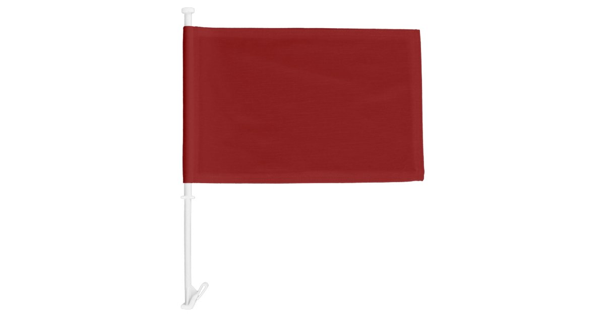 color maroon car flag | Zazzle
