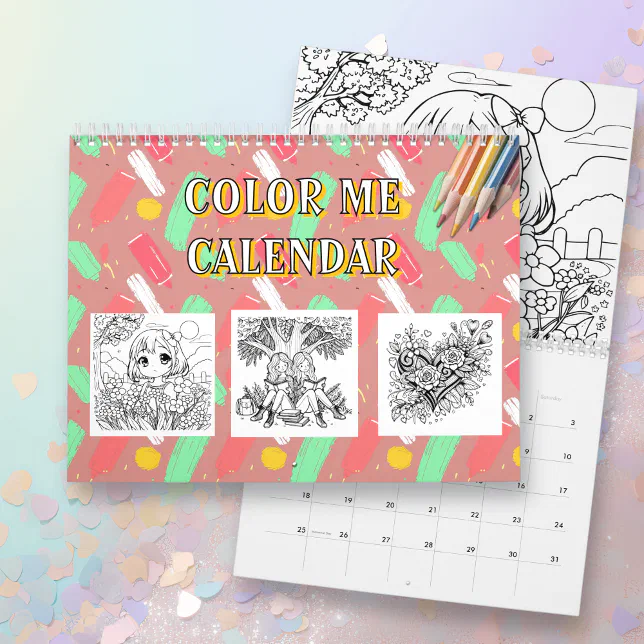 Color Me | Fun Adult Coloring Calendar | Zazzle