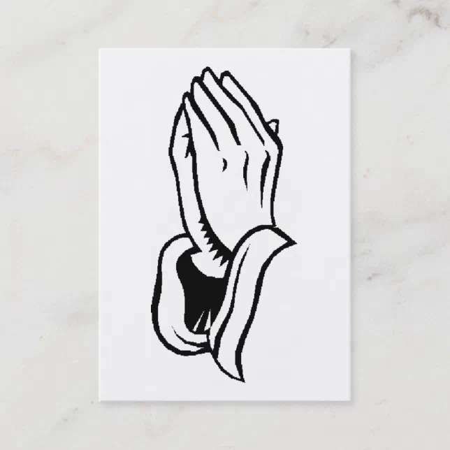 Color Me Praying Hands Card | Zazzle