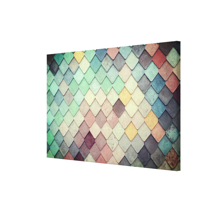Color Mosaic Tiles Canvas Print | Zazzle