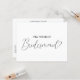 Color Palette Bridesmaid Proposal Card | Zazzle