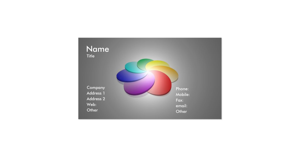 Color Palette Business Card | Zazzle