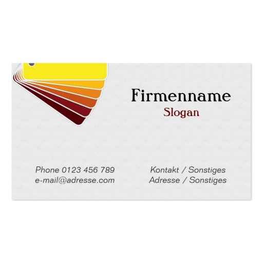 Color palette business card | Zazzle