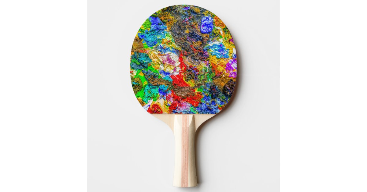 Color palette Ping-Pong paddle | Zazzle