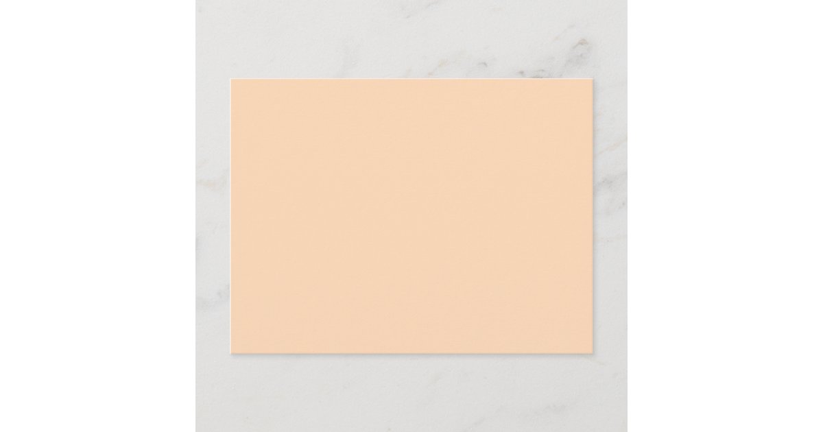 color peach puff postcard | Zazzle