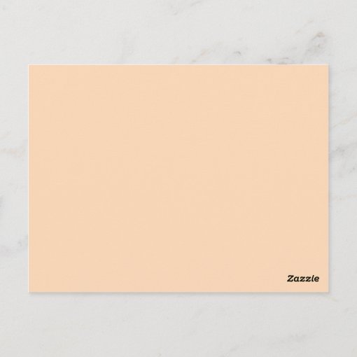 color peach puff postcard | Zazzle