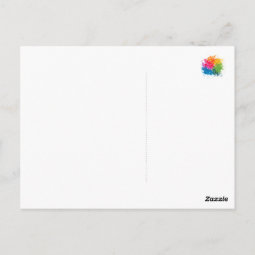 Color Powder Rainbow Postcard | Zazzle