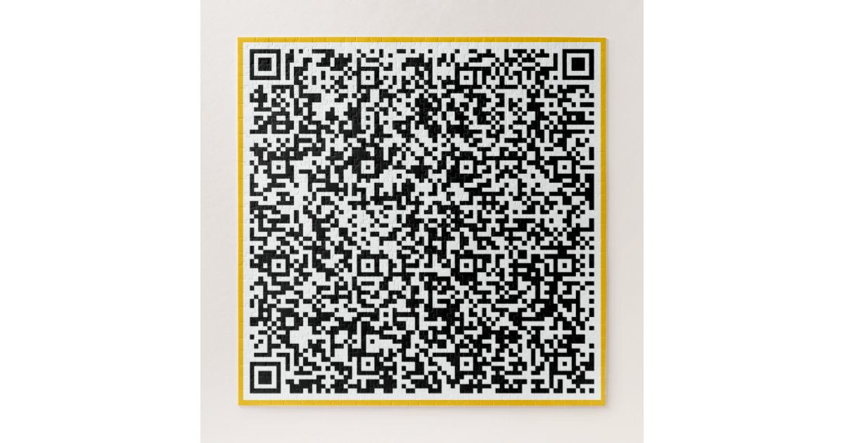 Color QR Code Puzzle Your Surprise Message Gift | Zazzle