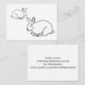 Color Rabbits Coloring Business Cards | Zazzle