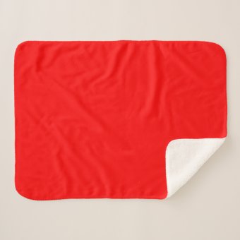color red sherpa blanket | Zazzle