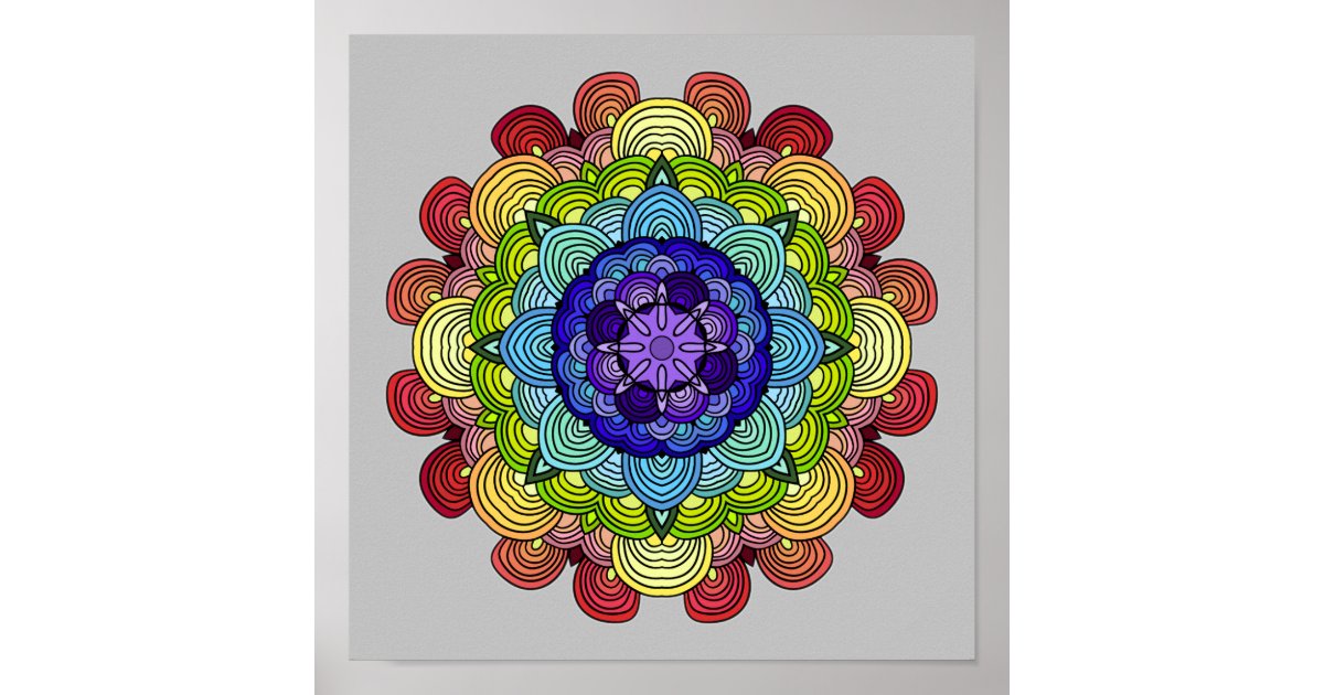 Color Ripple™ Poster | Zazzle