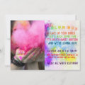 Color Run Birthday Party Invitation | Zazzle