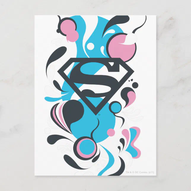 Color Splash Blue Postcard | Zazzle
