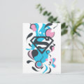 Color Splash Blue Postcard | Zazzle
